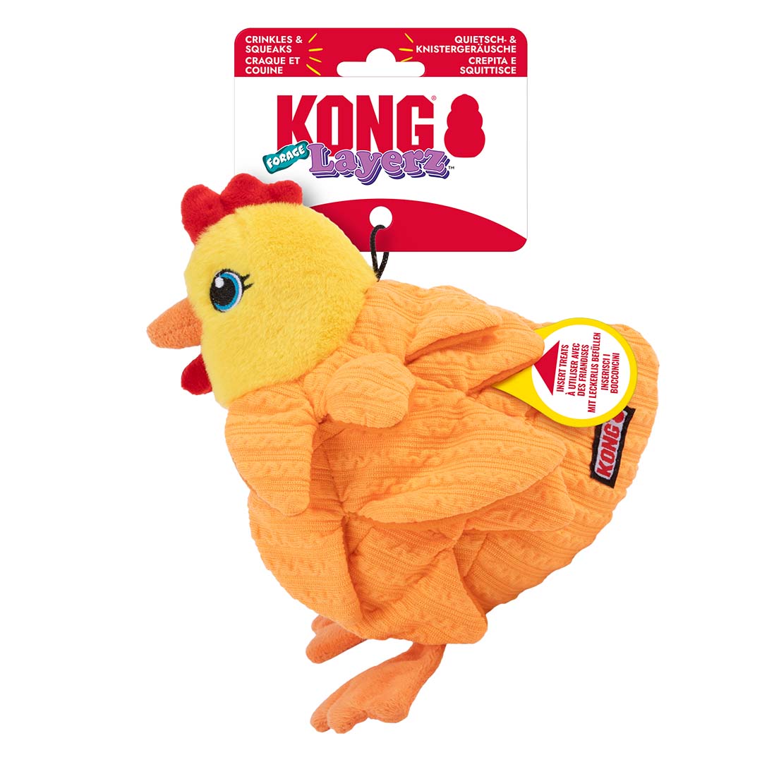 KONG Layerz Forage Hen Orange/yellow - Laroy Group