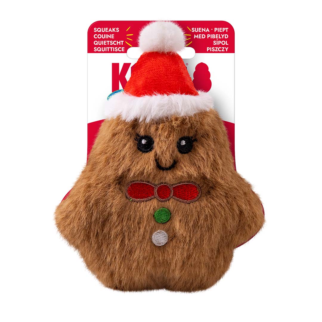 KONG Holiday Snuzzles Mini Gingerbread Mehrfarbig - Laroy Group