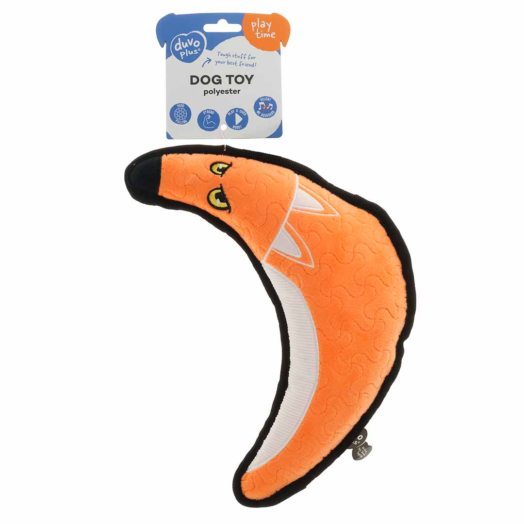 Sturdy dog toy angry fox orange - Laroy Group