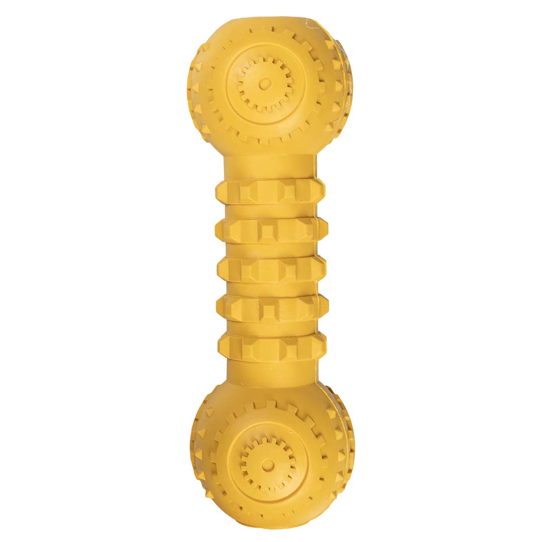 Chew toy Griplay dumbbell Yellow - Laroy Group