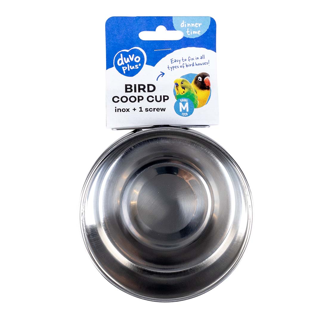 Coop cup bird inox + 1 screw Silver - Laroy Group